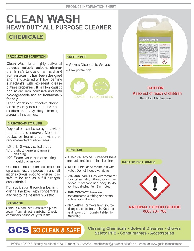 Clean Wash H/D All Purpose Cleaner